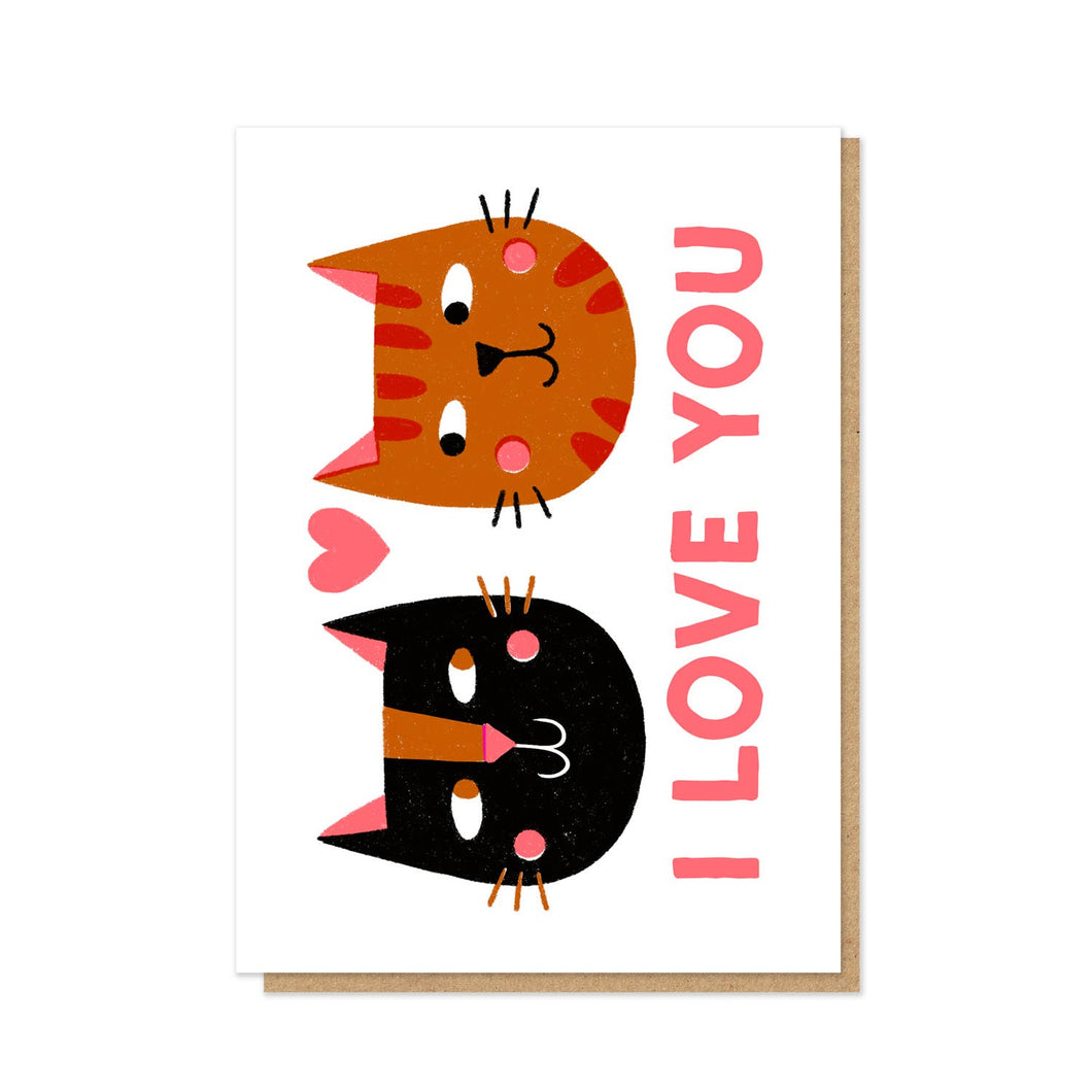 Cat's Eyes Greetings Card – Mookau