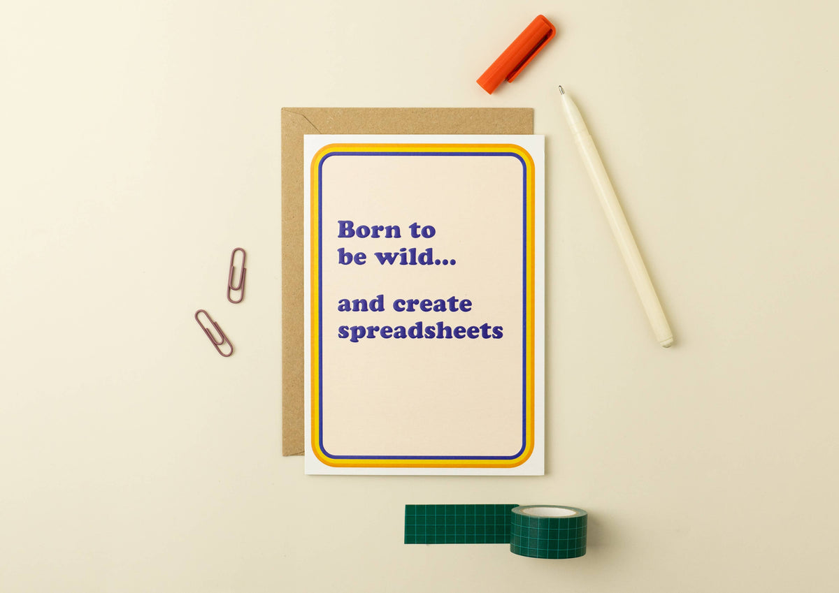 Create Spreadsheets Greetings Card – Mookau